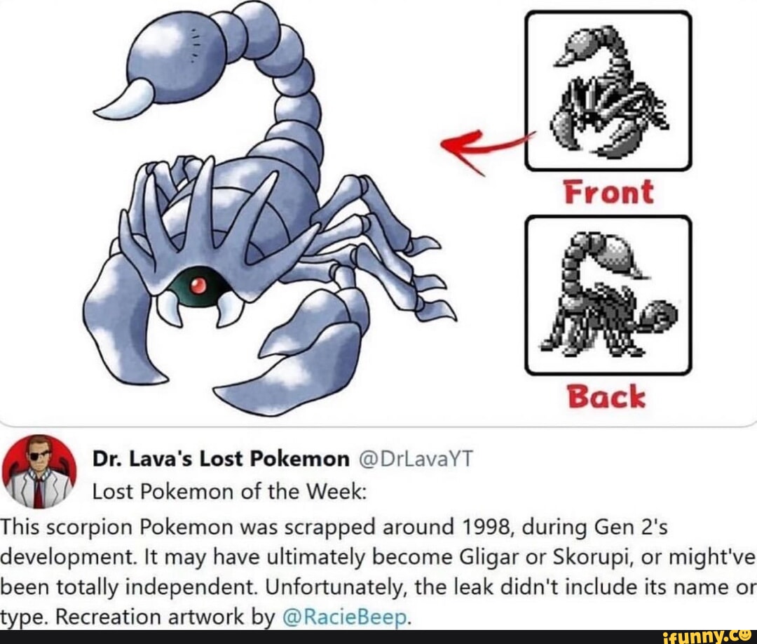 Dr. Lava's Lost Pokemon @DrLavaYT Lost Pokemon of the Week: This ...