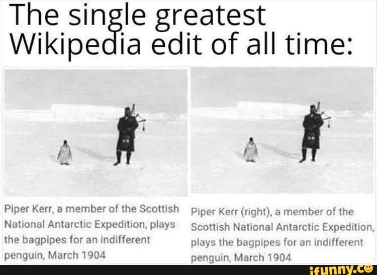 The single greatest Wikipedia edit of all time: Piper Kerr, a member of ...