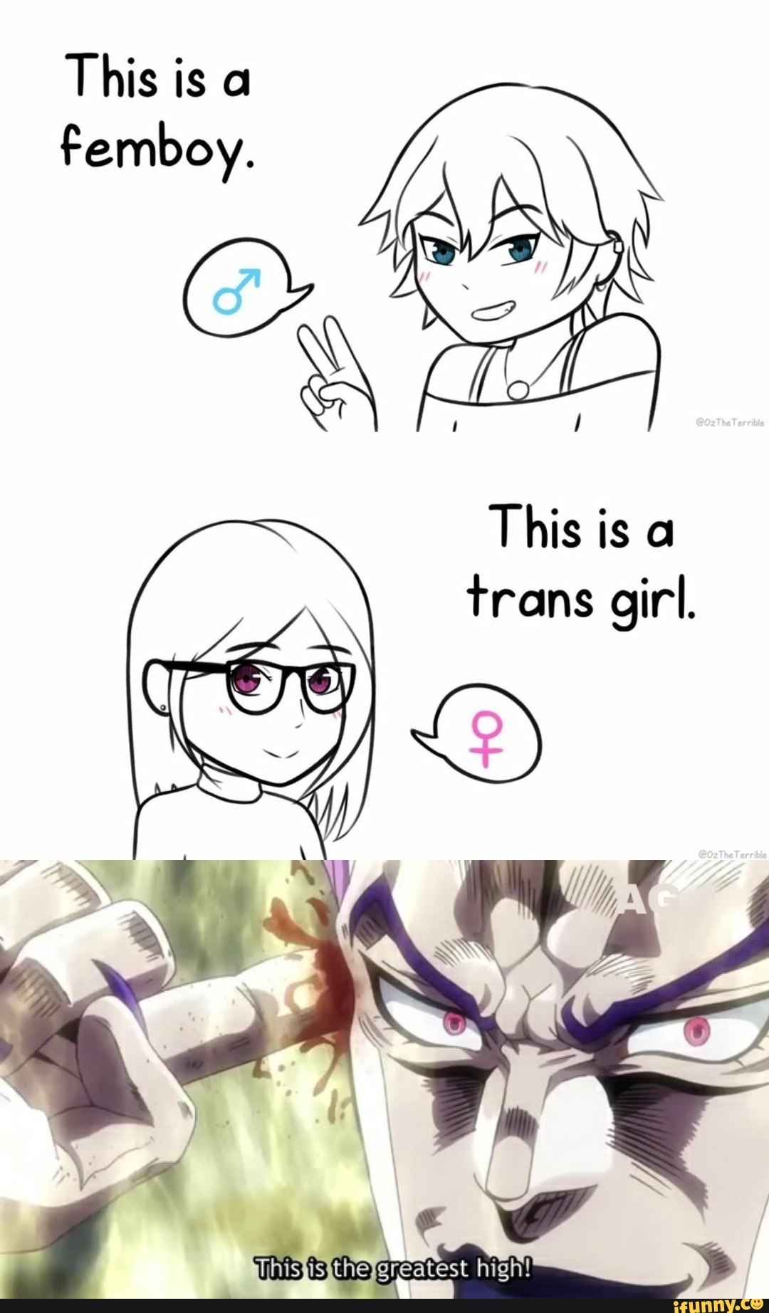 This is a Femboy. This is a trans girl. mS CO Thististtheyereatest hish ...
