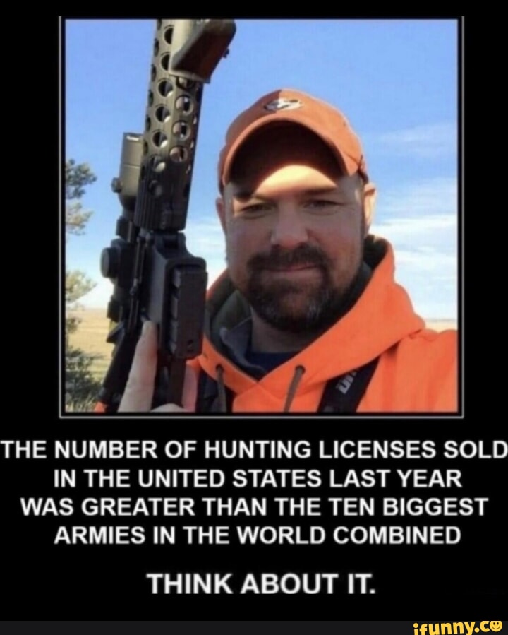 THE NUMBER OF HUNTING LICENSES SOLD IN THE UNITED STATES LAST YEAR WAS ...