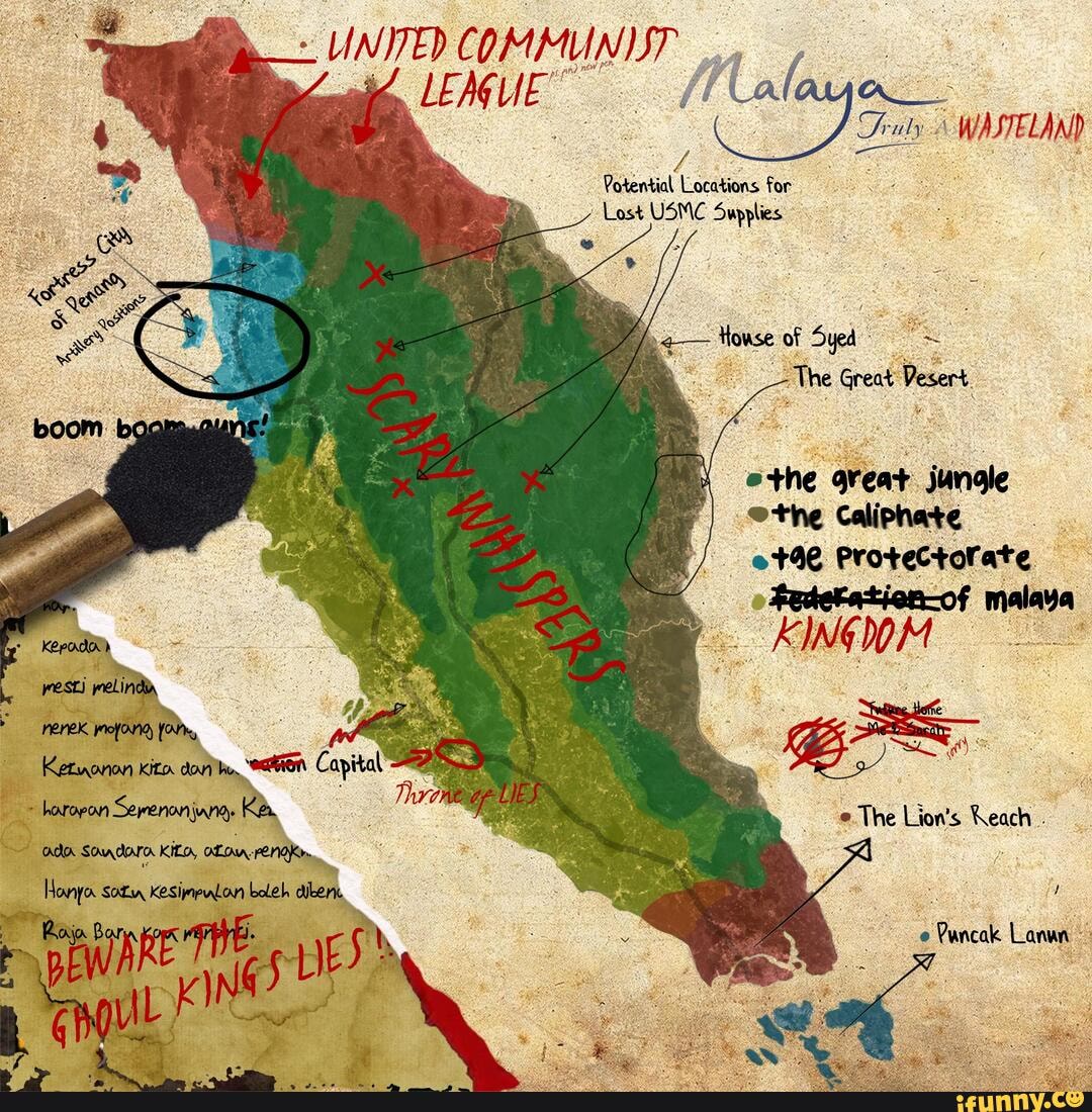 A map made for a Fallout PNP Campaign set in Malaysia. - : UNITED ...