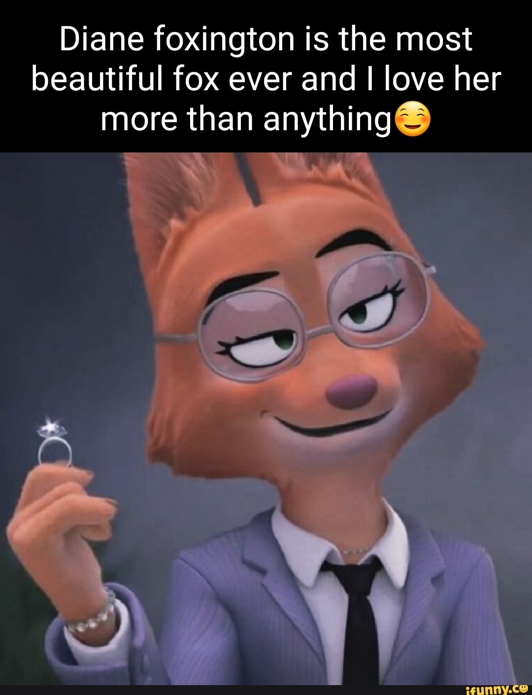 Diane foxington is the most beautiful fox ever and I love her more than ...