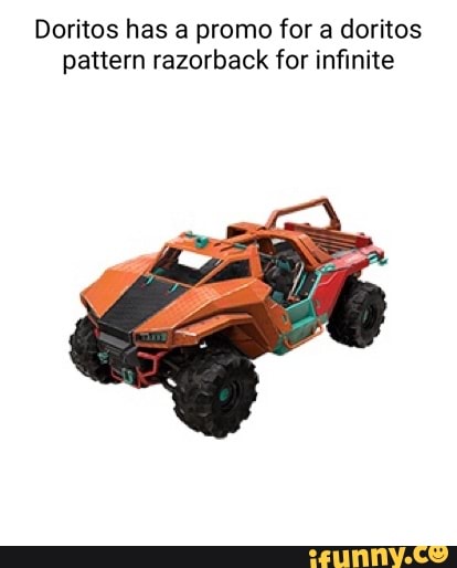 Doritos has a promo for a doritos pattern razorback for infinite ...