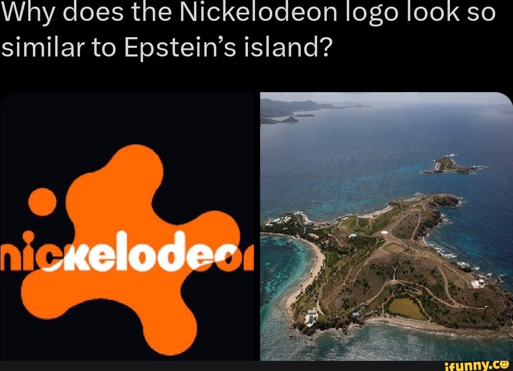 Why does the Nickelodeon logo look so similar to Epstein's island? - iFunny Brazil