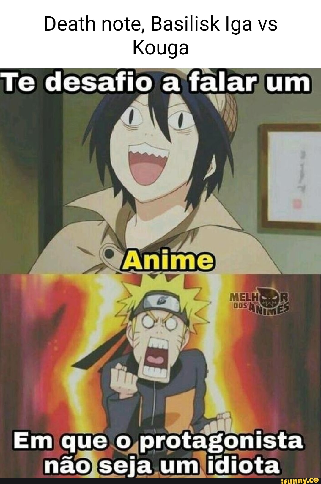 Death note, Basilisk Iga vs Kouga Te desafio a falar um LA I I I Em que ...