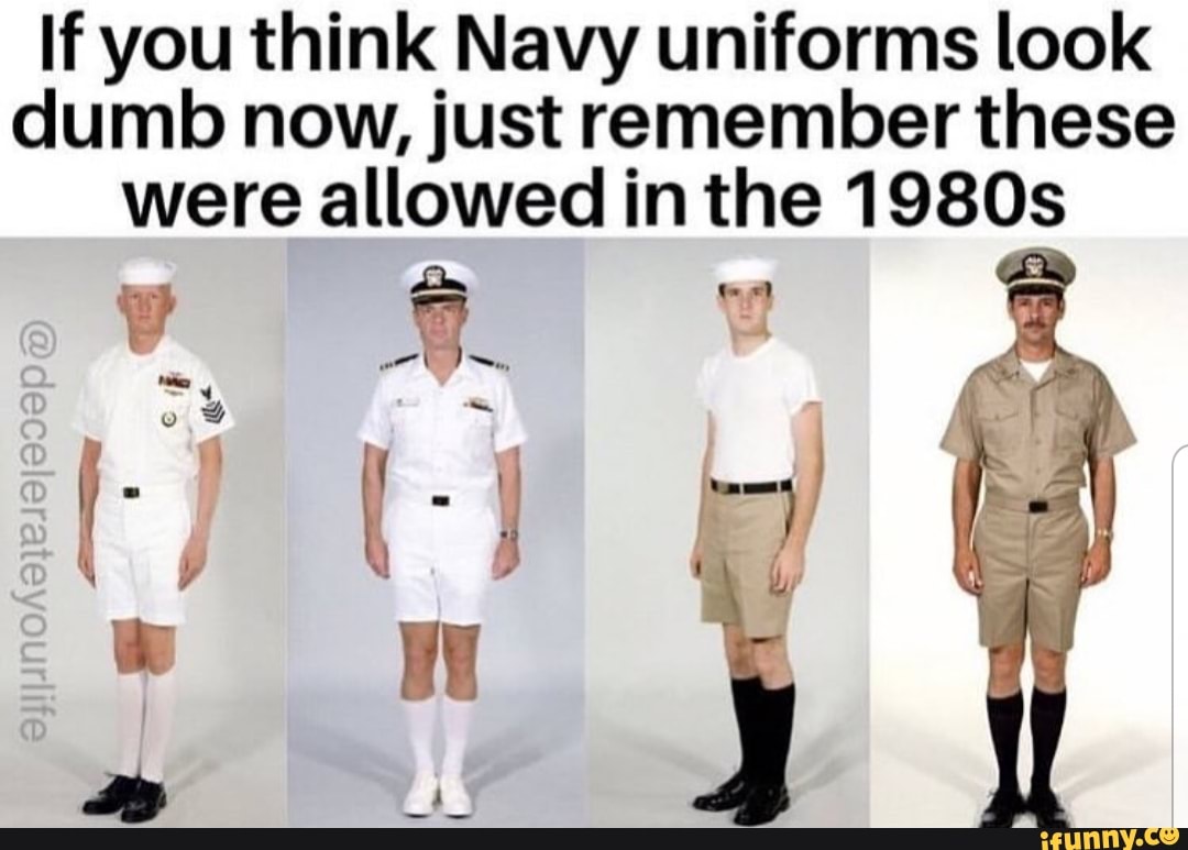 If you think Navy uniforms look dumb now, just remember these were ...