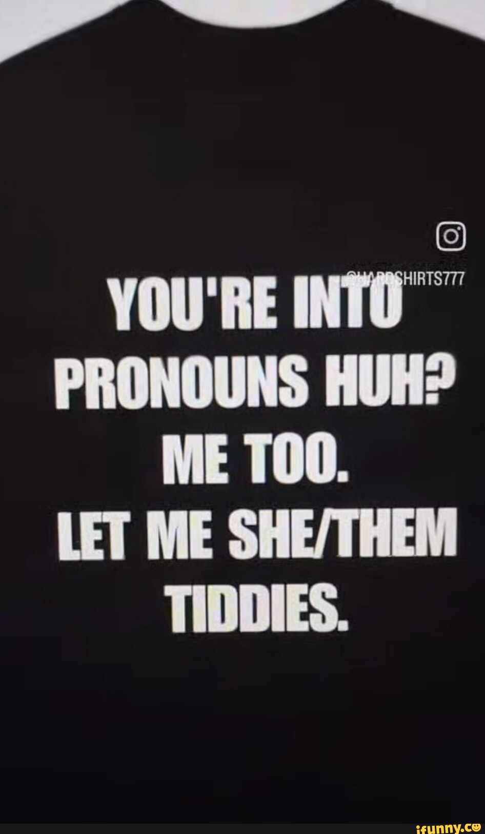 YOU'RE PRONOUNS HUH? ME TOO. LET ME TIDDIES. - iFunny Brazil