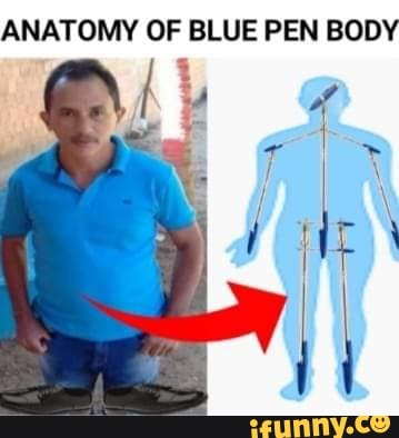 ANATOMY OF BLUE PEN BODY - iFunny Brazil