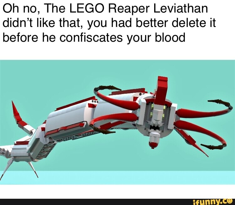 Oh no, The LEGO Reaper Leviathan didn’t like that, you had better ...