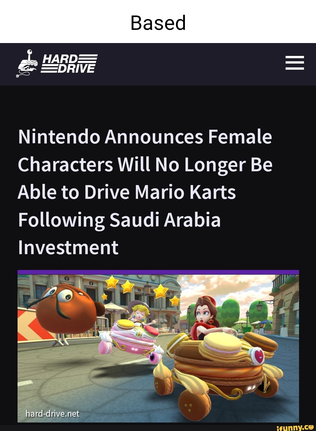 Based HARD=== = ==DRIVE Nintendo Announces Female Characters Will No ... Based HARD=== = ==DRIVE Nintendo Announces Female Characters Will No ...