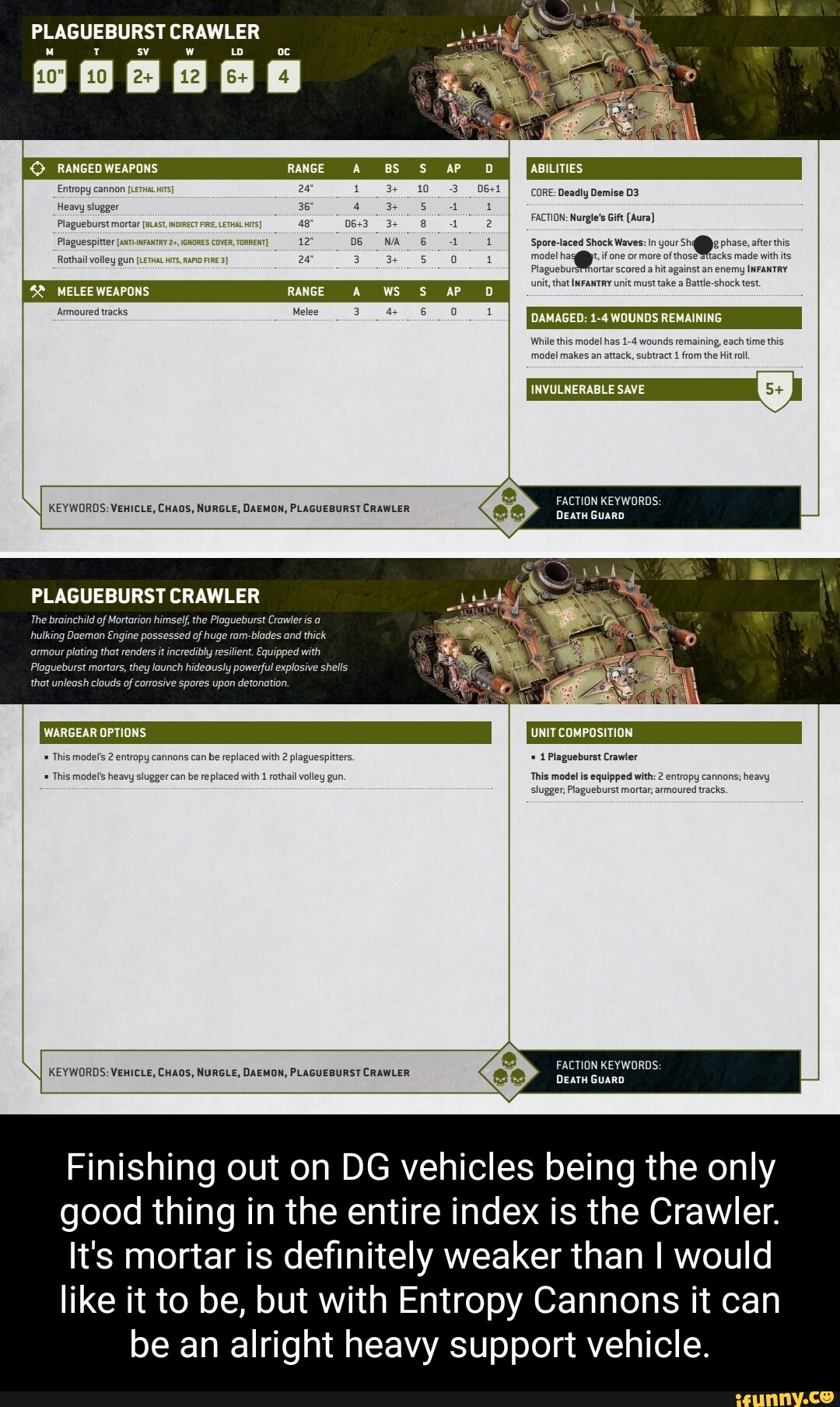 Be RANGED WEAPONS BS ABILITIES Entropy cannon [LeTHaL CORE: Deadly ...