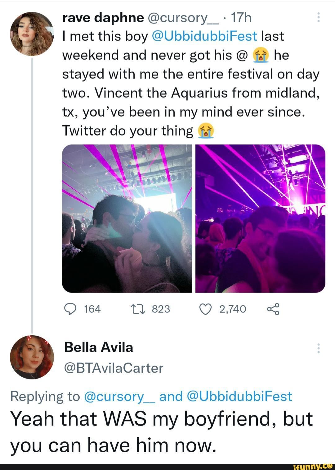 Rave daphne @cursory_ I met this boy @UbbidubbiFest last weekend and ...