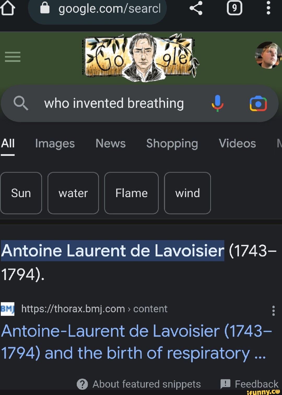 Q. who invented breathing All Images News Shopping Videos Sun water ...