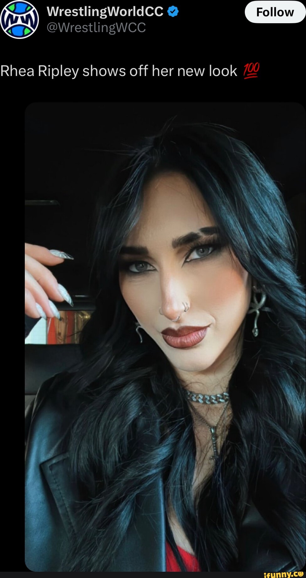 WrestlingWorldCC @ Follow Rhea Ripley shows off her new look - iFunny Brazil