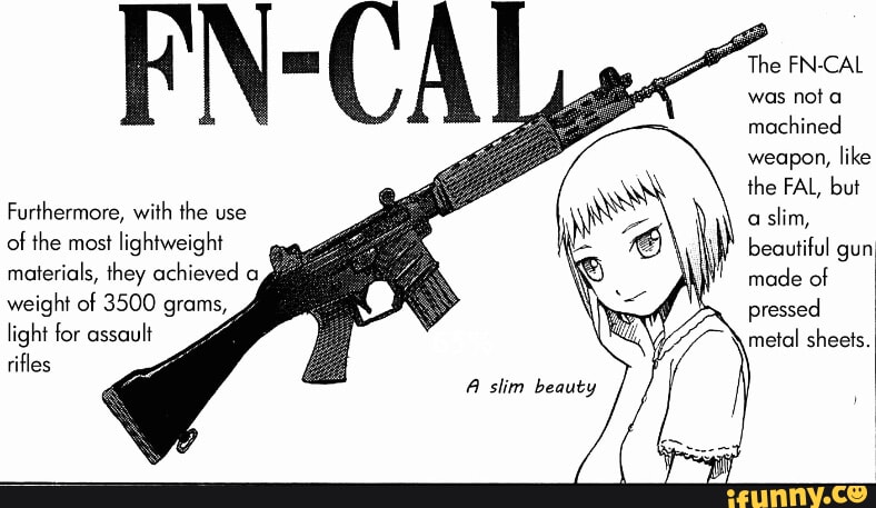 The FN-CAL was not a machined weapon, like the FAL, but aslim ...