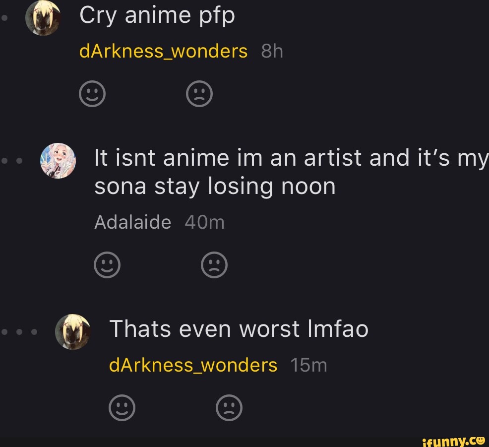 Cry anime pfp dArkness_wonders It isnt anime im an artist and it's my ...