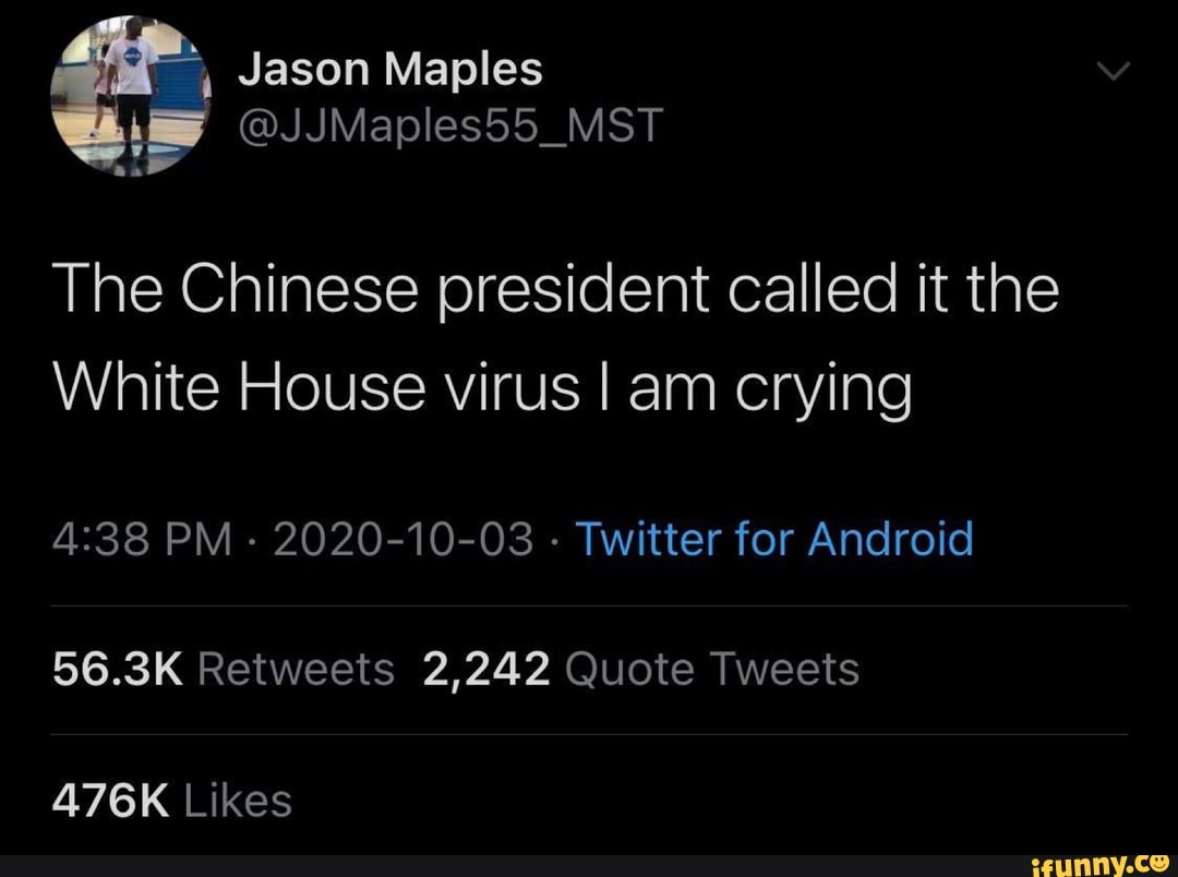 Jason Maples id MST The Chinese president called it the White House ...