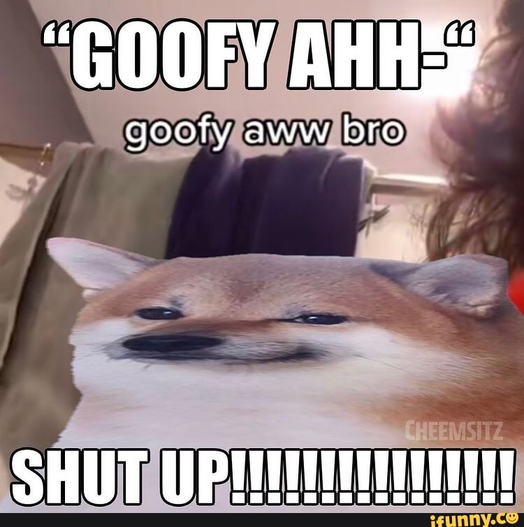 "GOOFY AHH goofy aww bro - iFunny Brazil