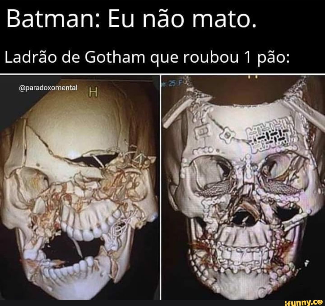 Batman: Eu não mato. Ladrão de Gotham que roubou I pão ...