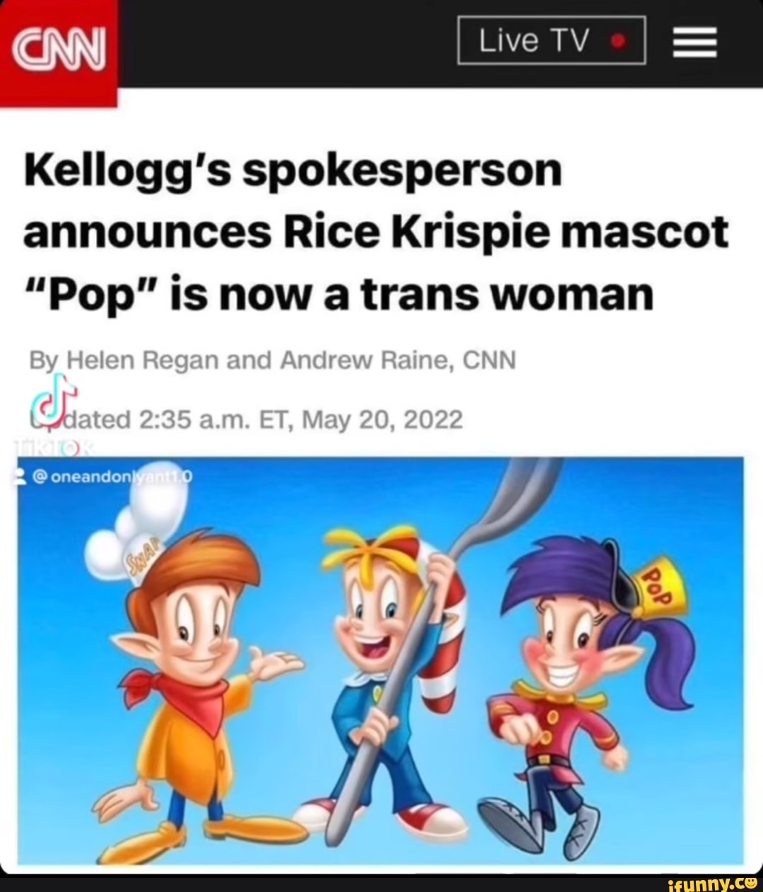 Snap Crackle Pop Rice Krispies Meme