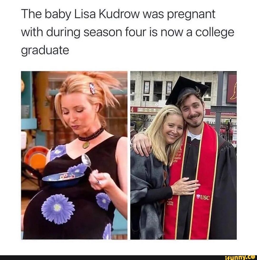 The baby Lisa Kudrow was pregnant with during season four is now a ...