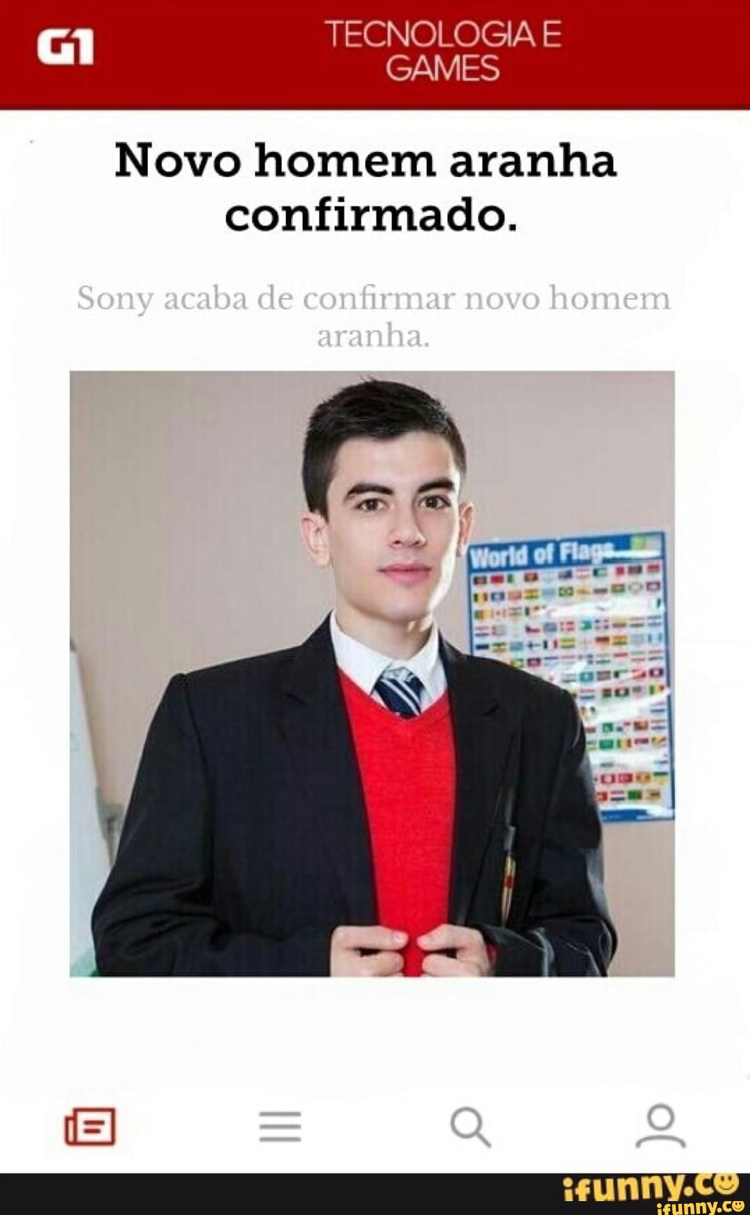 Novo homem aranha confirmado. - iFunny Brazil