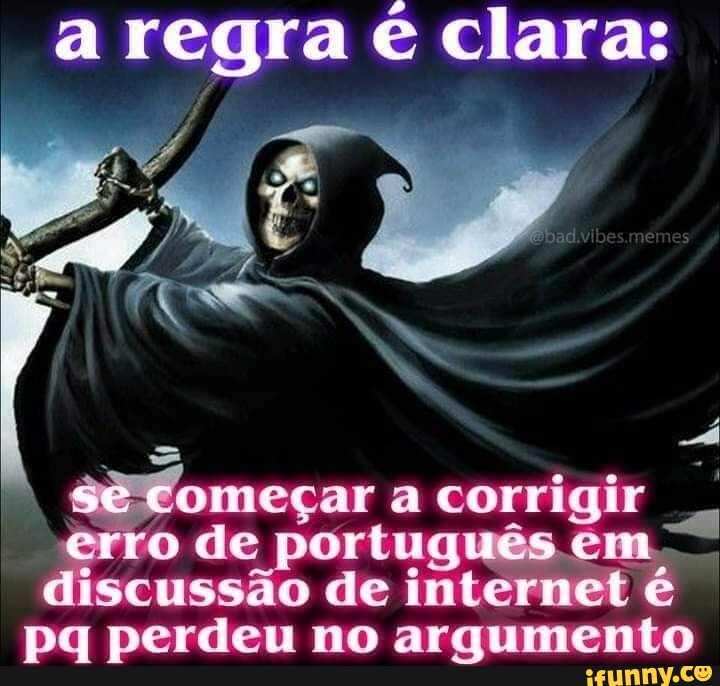 A regra é clara: fomeçar a corrigir erro de português em - discussão de ... A regra é clara: fomeçar a corrigir erro de português em - discussão de ...