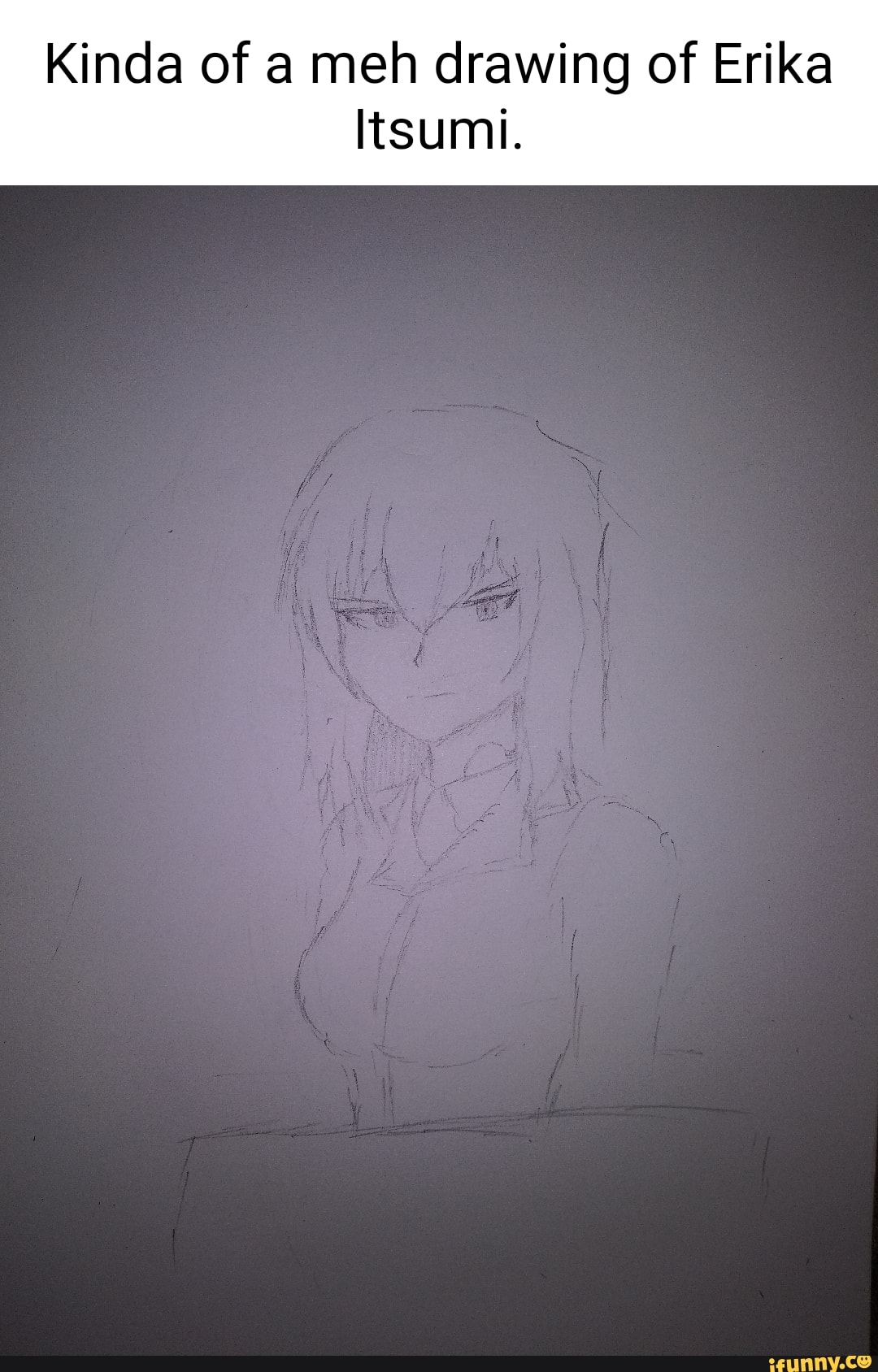 Kinda of a meh drawing of Erika Itsumi. - iFunny Brazil