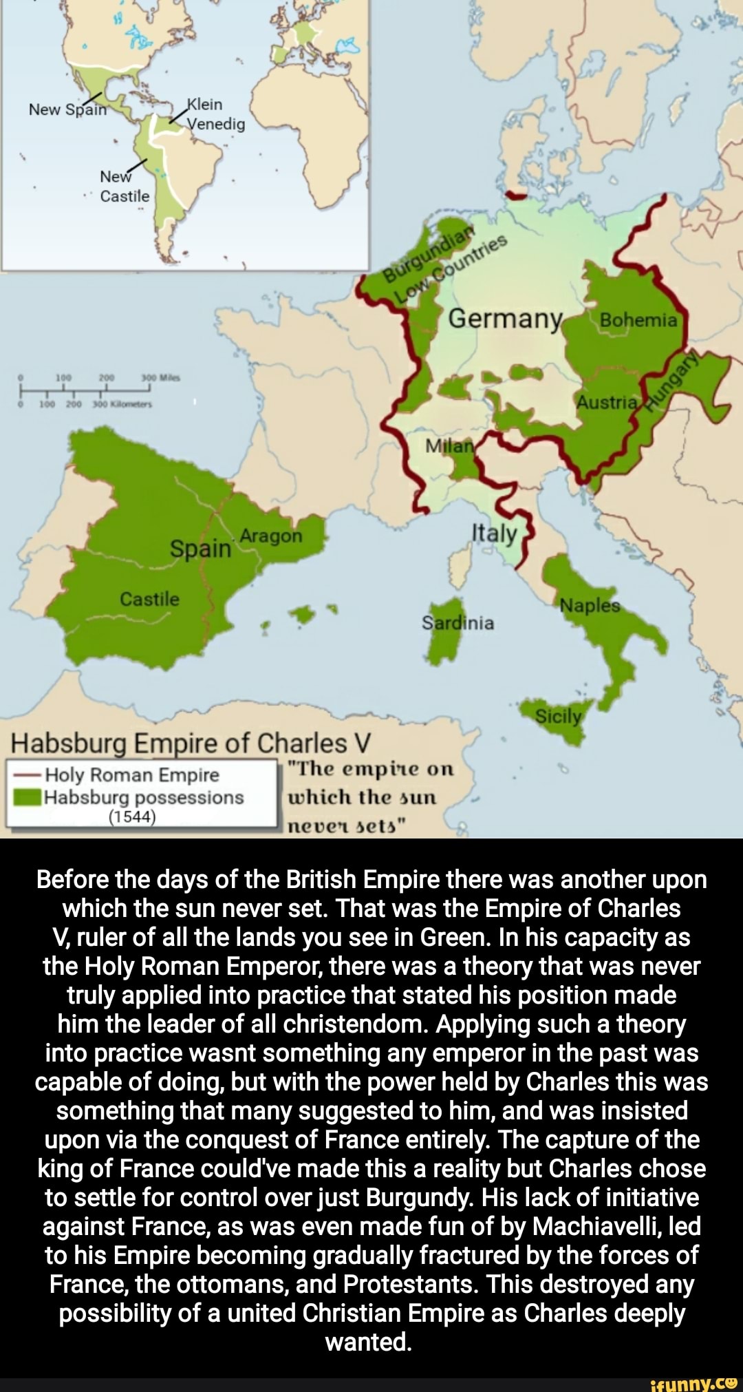 Charles V Holy Roman Empire Map