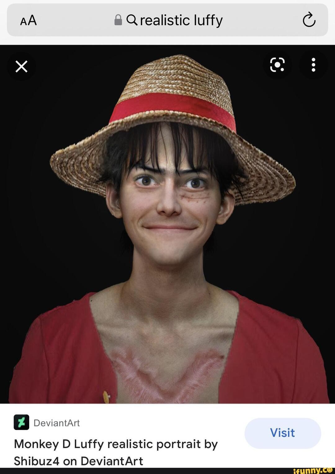 Qrealistic luffy Monkey D Luffy realistic portrait by Shibuz4 on ...