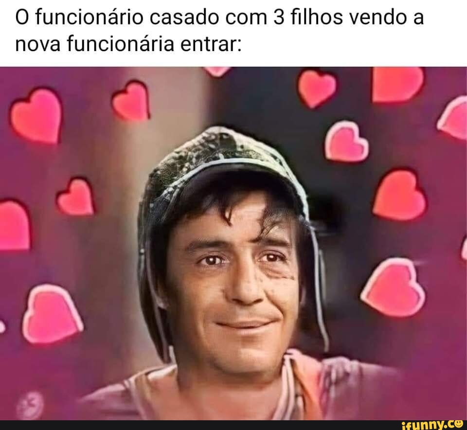 O funcionário casado com filhos vendo a nova funcionária entrar ...