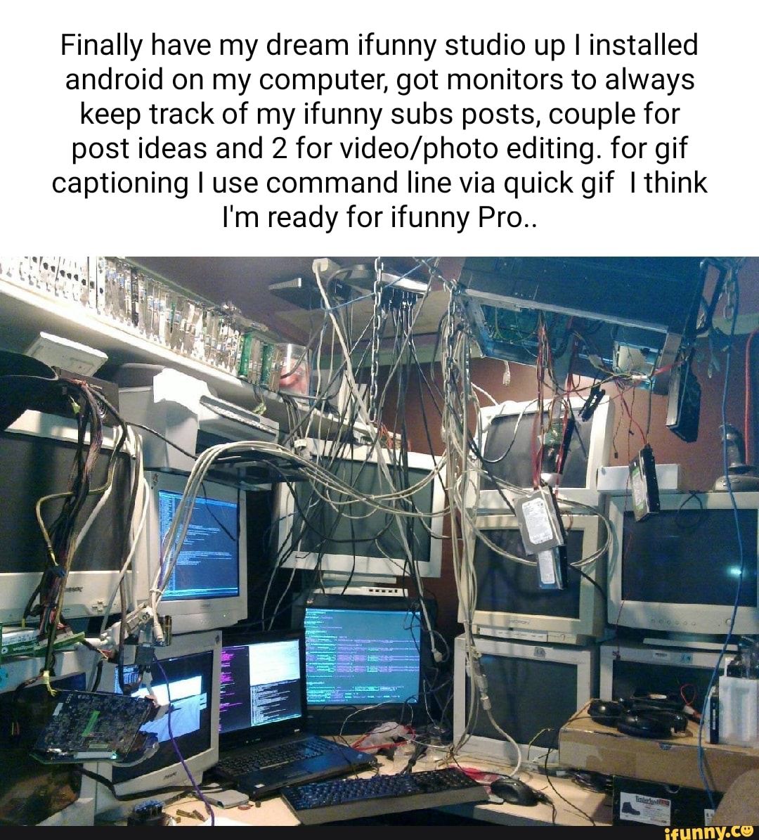 Finally have my dream ifunny studio up I installed android on my ...