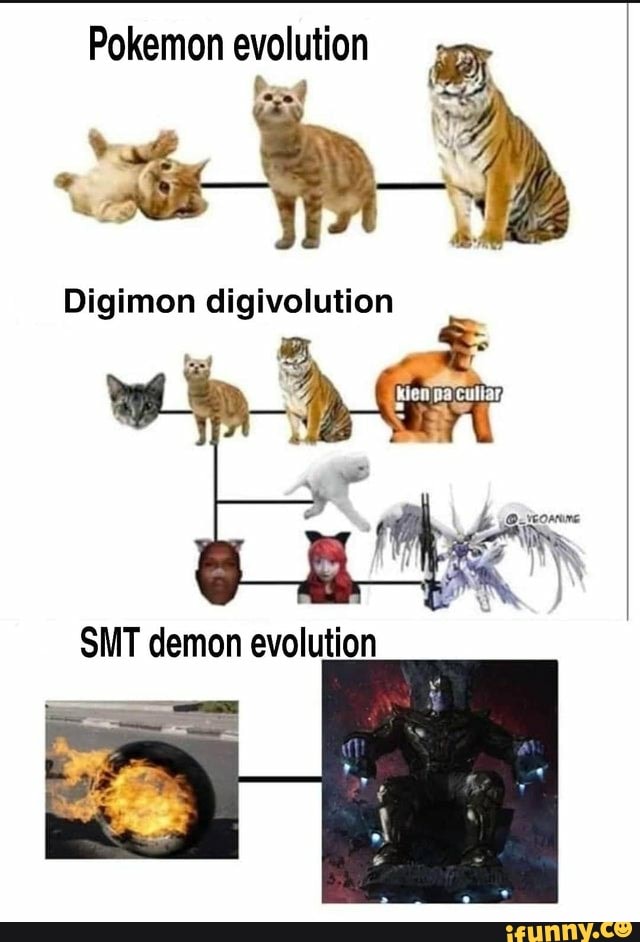 Pokemon evolution Digimon digivolution - iFunny Brazil