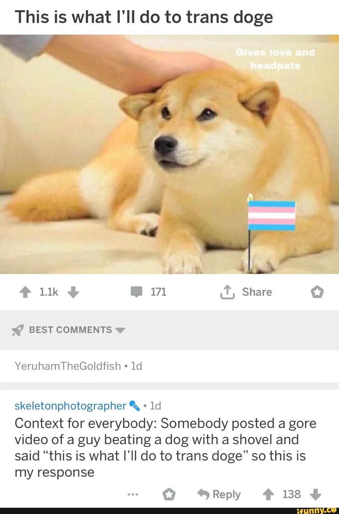 This is what I'll do to trans doge we 171 it, Share BEST COMMENTS ...