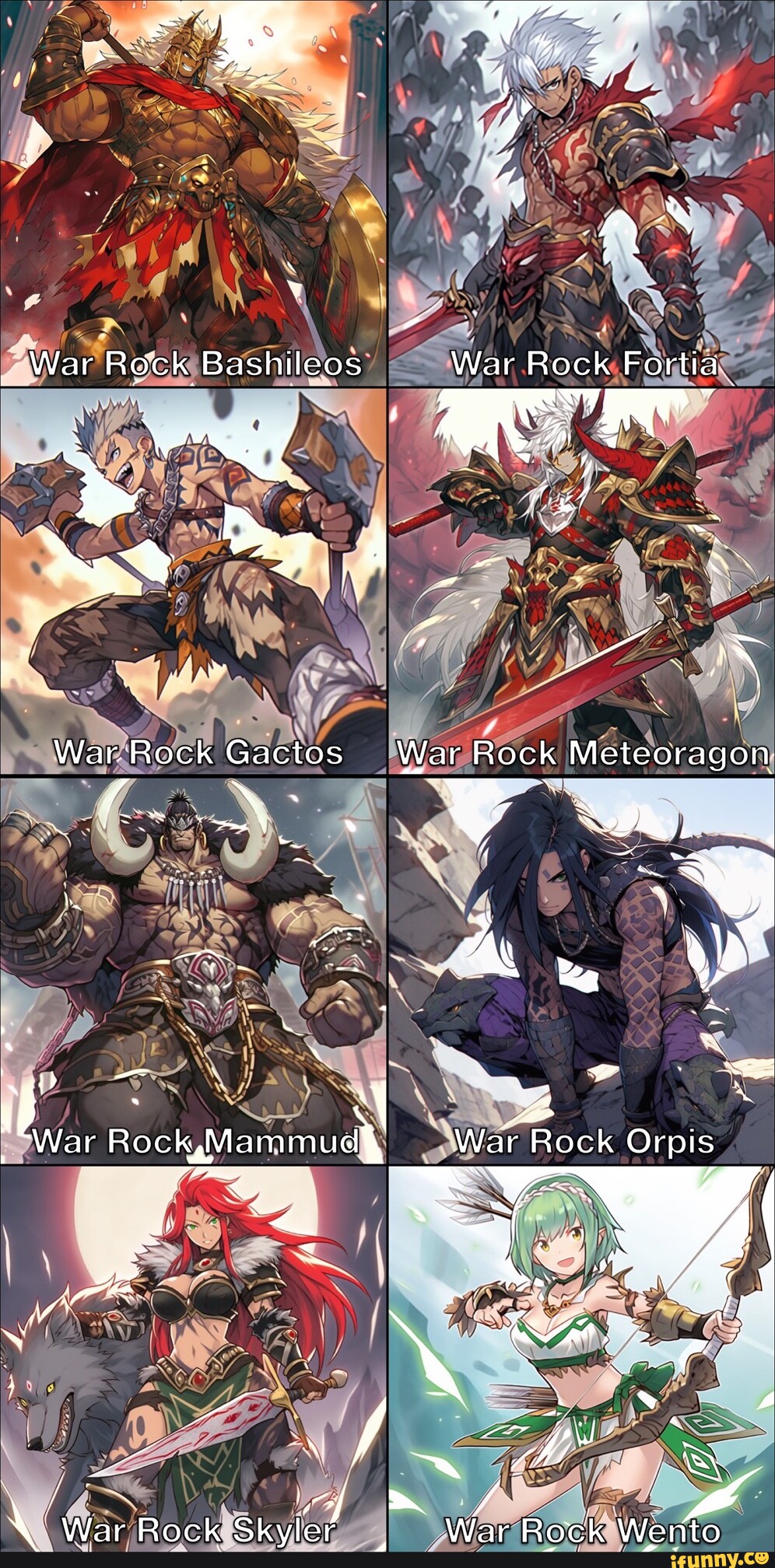 War War Rock Fortia gt WarRock Gactos War Rock Meteoragon f. ii, ~ if Bon Orpis War Rock Mammy ...