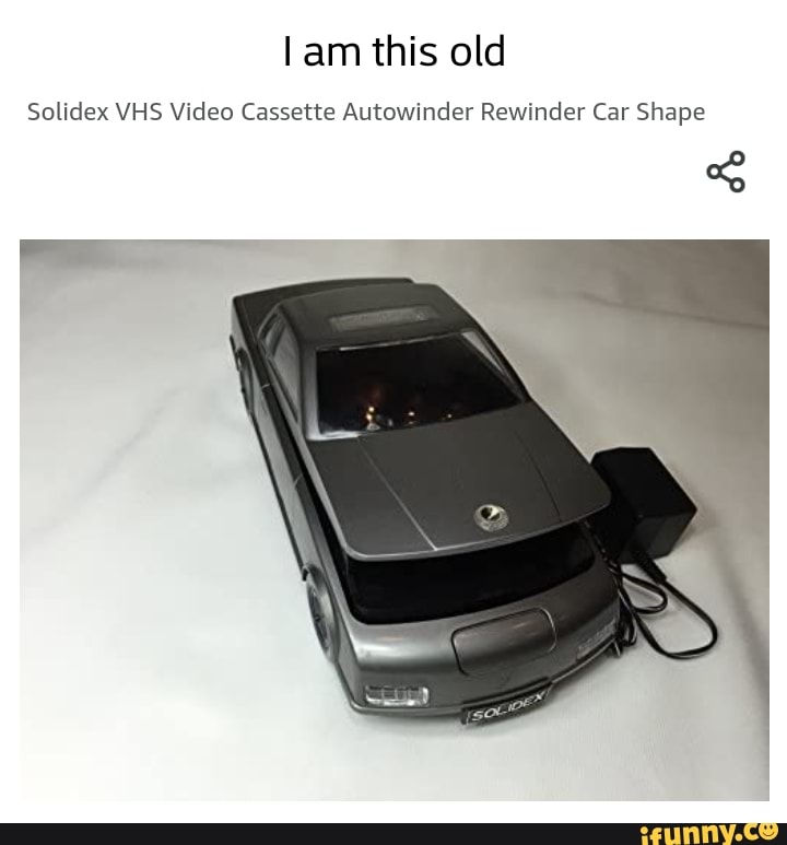 Lam this old Solidex VHS Video Cassette Autowinder Rewinder Car Shape ...