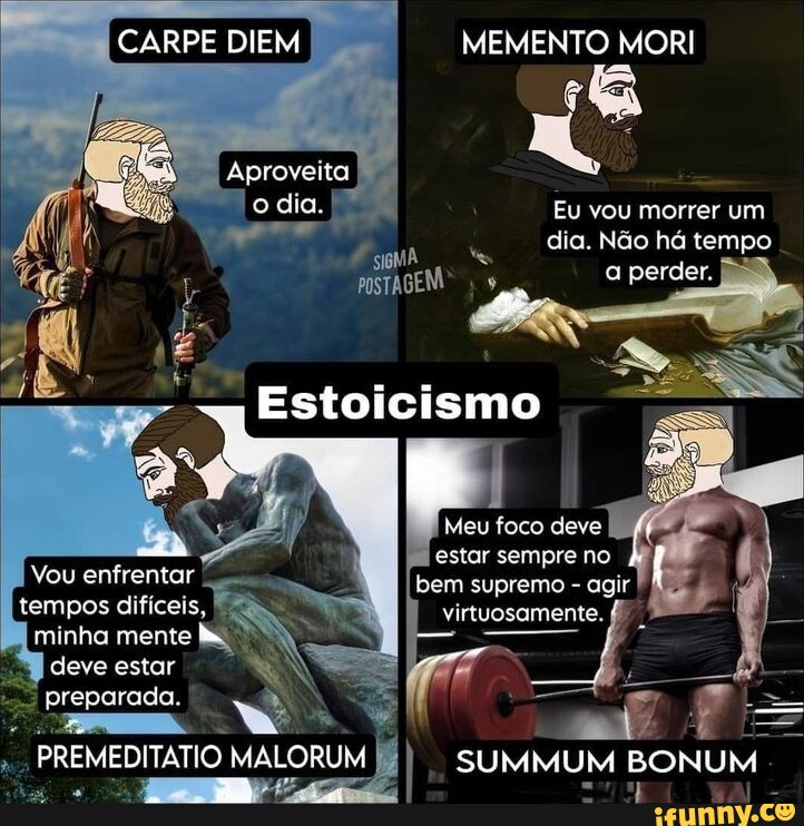 CARPE DIEM MEMENTO MORI Aproveita o dia, Eu vou morrer um dia. Não ho ...