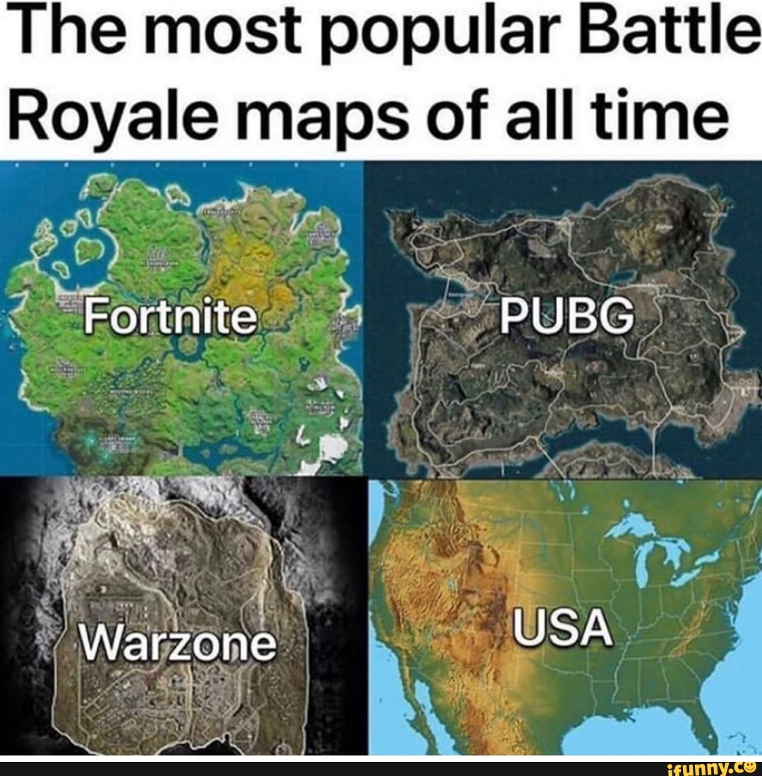 The most popular Battle Royale maps of all time - iFunny Brazil