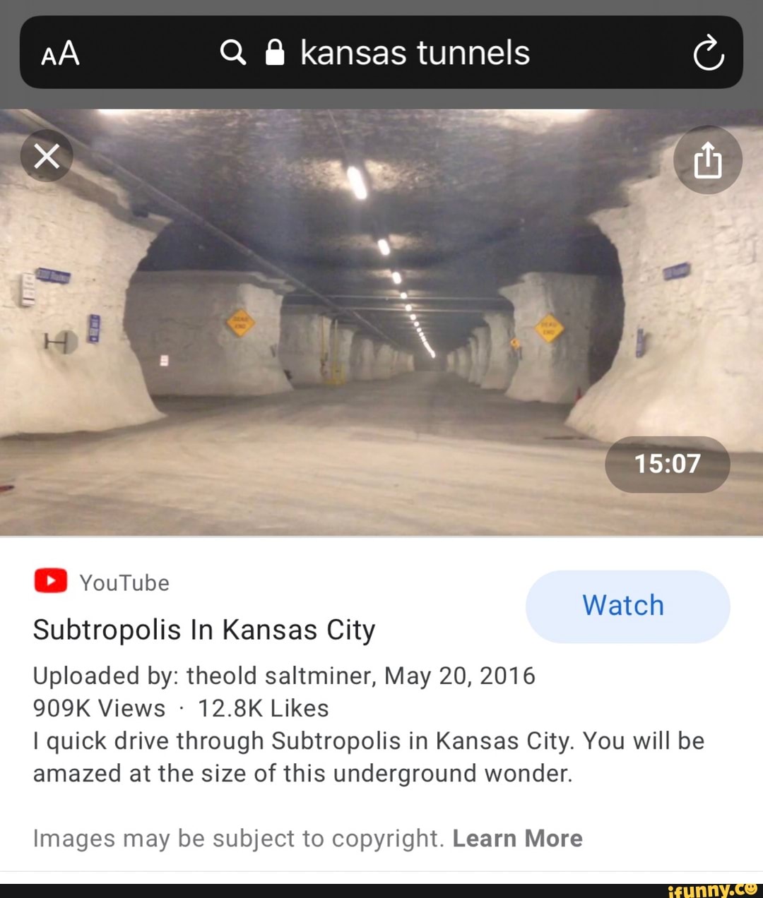 Watch Subtropolis In Kansas City Uploaded by: theold saltminer, May 20 ...