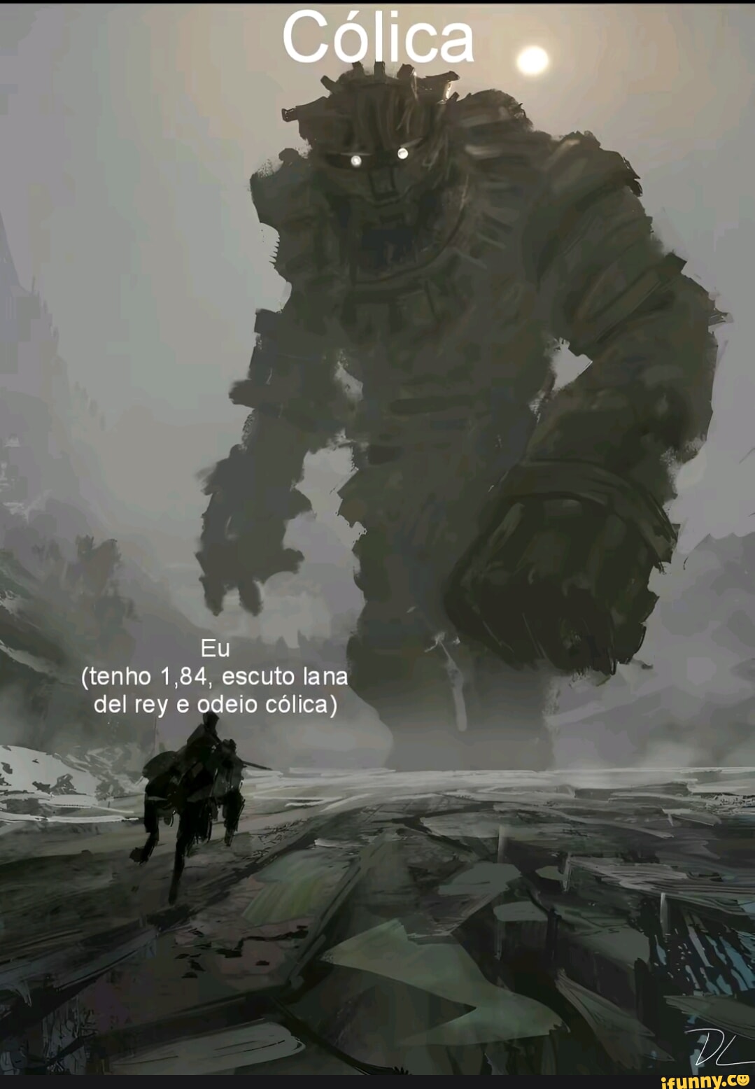 Cólica Eu (tenho 1,84. escuto lana dei rey e odeio cólica) NA - iFunny ...