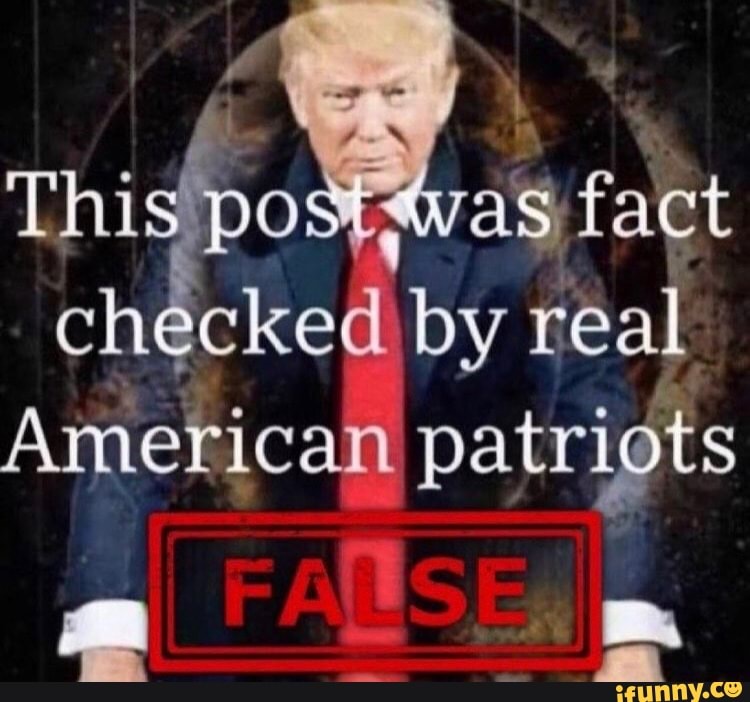 This posktras fact checked by real American patriots - iFunny Brazil