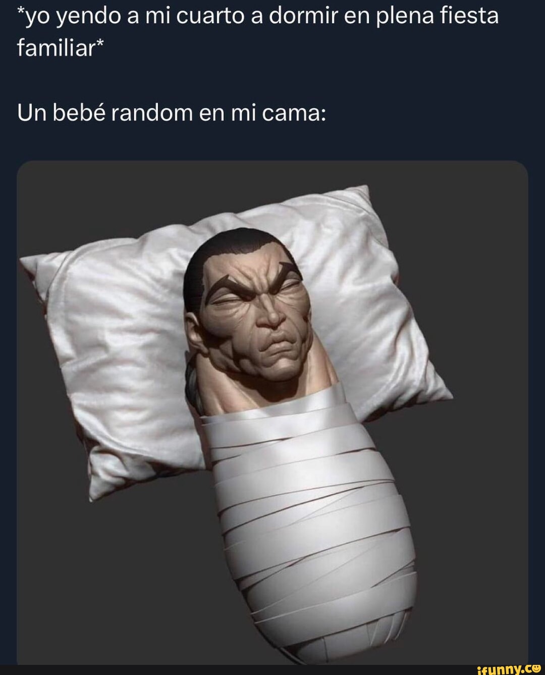 Vendo a mi cuarto a dormir en plena fiesta familiar* Un bebé random en ...