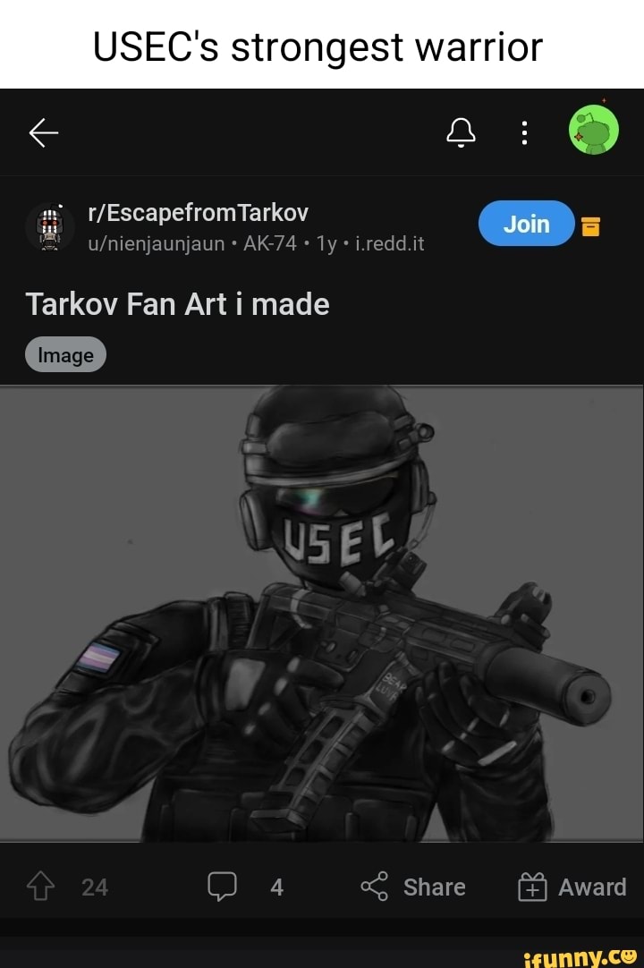 USEC's strongest warrior Join AK-74 i.redd.it Tarkov Fan Art i made ...