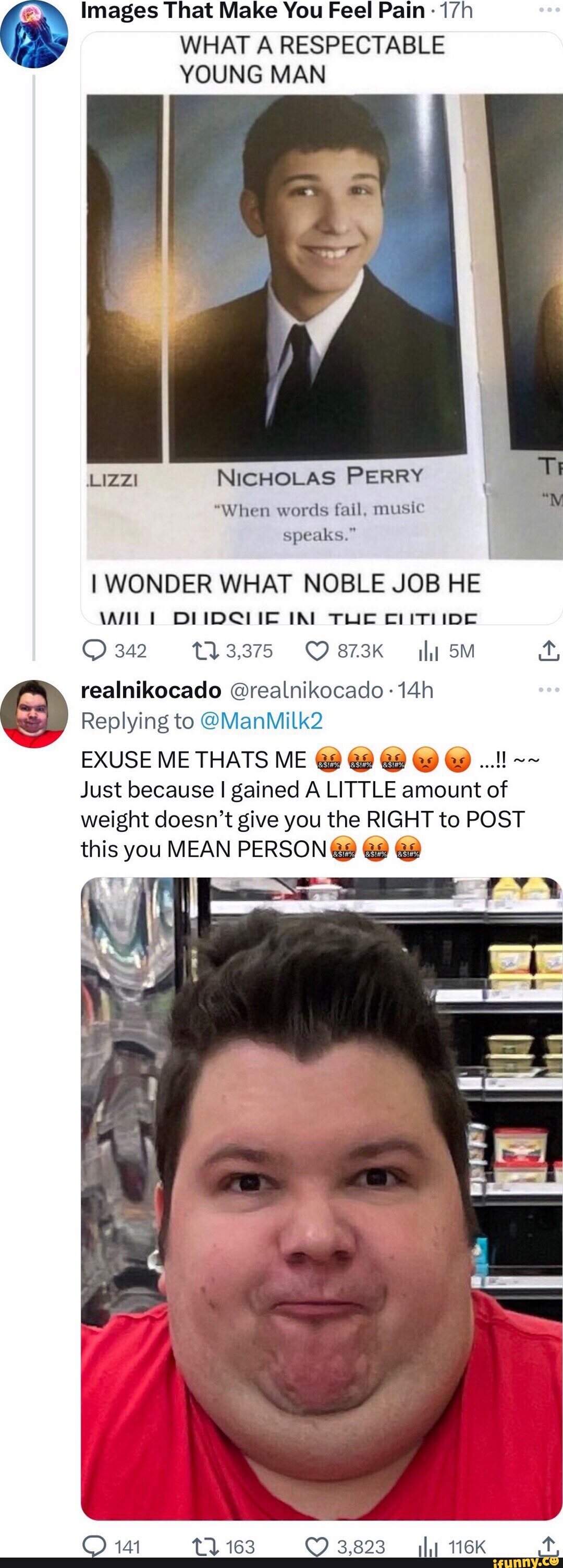 Images That Make You Feel Pain WHAT A RESPECTABLE YOUNG MAN LIZZ ...