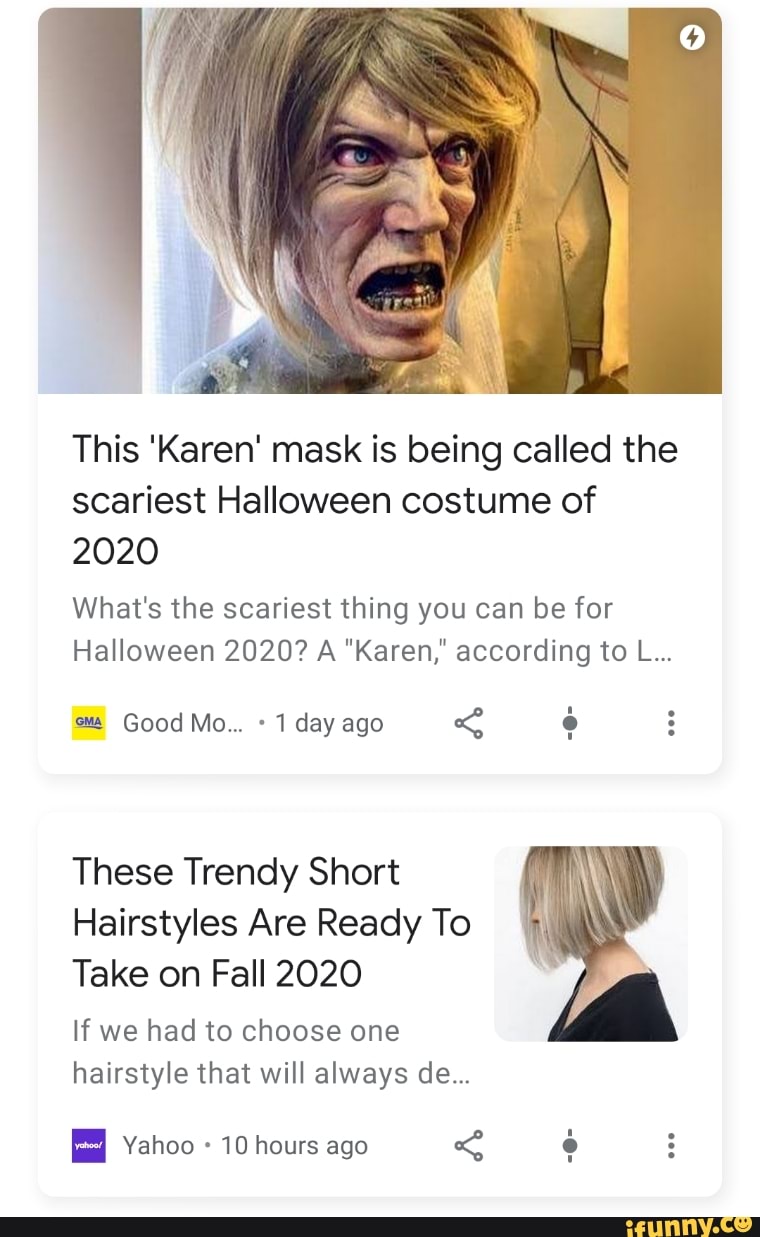 This 'Karen' mask is being called the scariest Halloween costume of ...