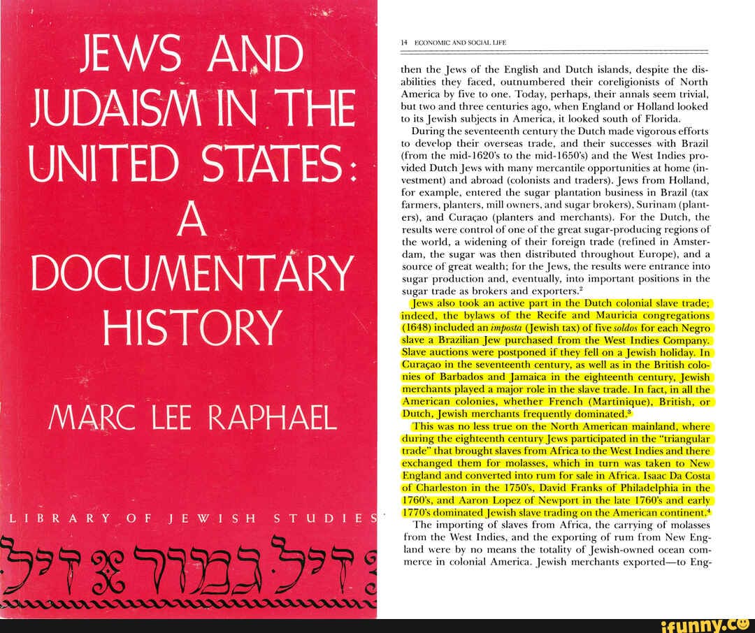 JEWS AND JUDAISM IN THE UNITED STATES: DOCUMENTARY HISTORY MARC LEE ...