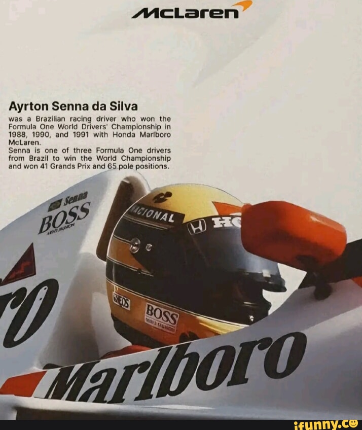 Ayrton Senna da Silva wes Brazilian racing driver who won the Formula ...