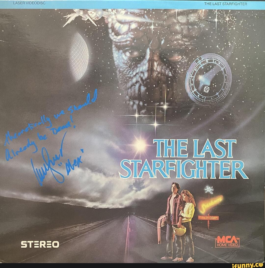 The Last Starfighter laserdisc signed by Lance Guest (Alex Rogan). Such ...