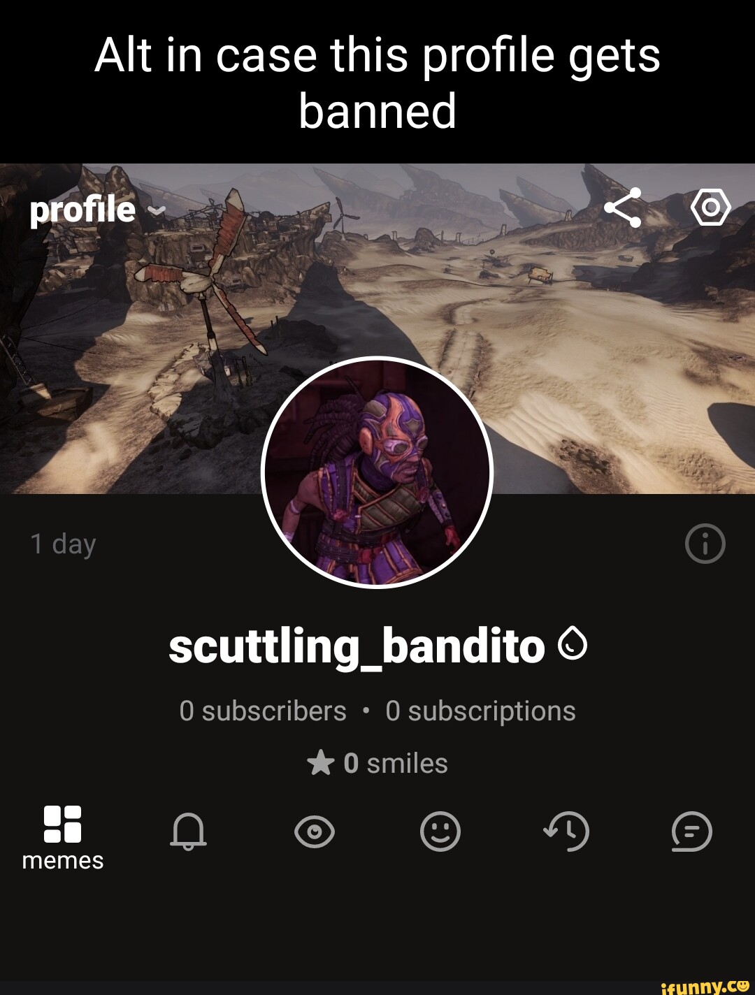 Alt in case this profile gets banned profile scuttling_banclito ...