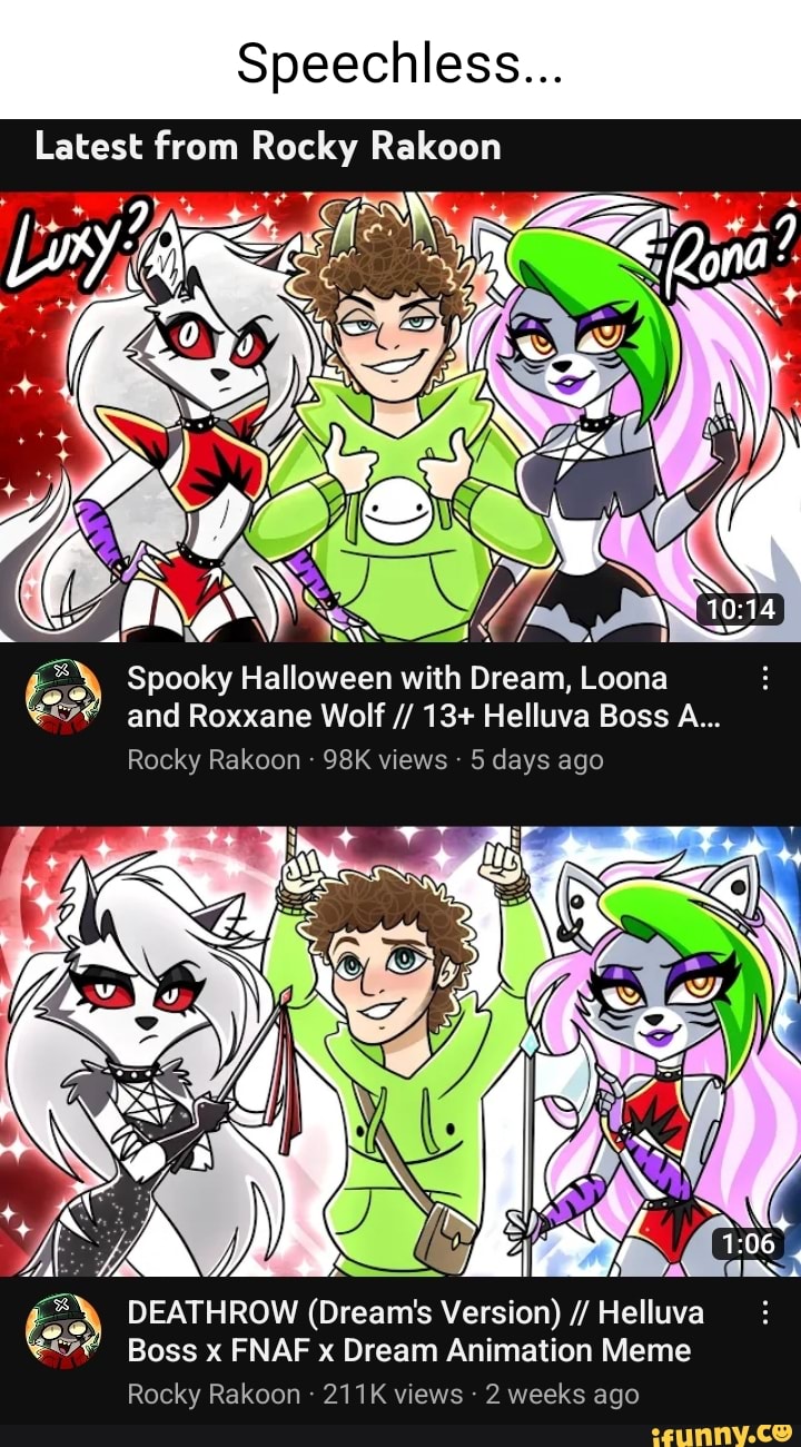 Speechless... Latest from Rocky Rakoon 46 AN WAS Spooky Halloween with ...